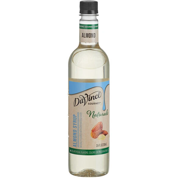 DAVINCI GOURMET ALL-NATURAL Almond Flavoring Syrup 750 mL 711SYP4NTALM ...