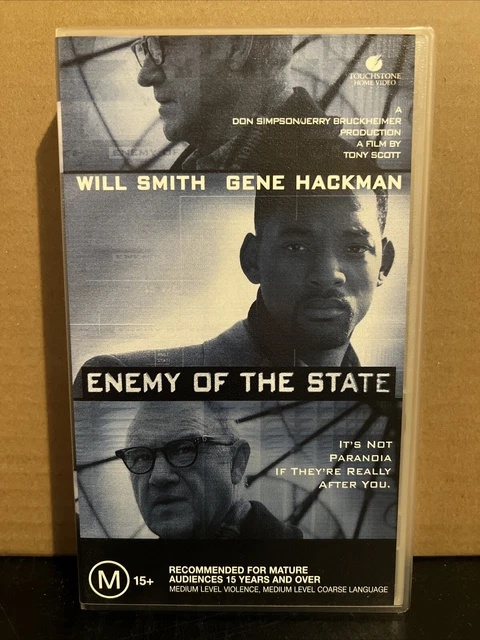 ENEMY OF THE State, Will Smith, Gene Hackman, VHS PAL Video, Movie M ...