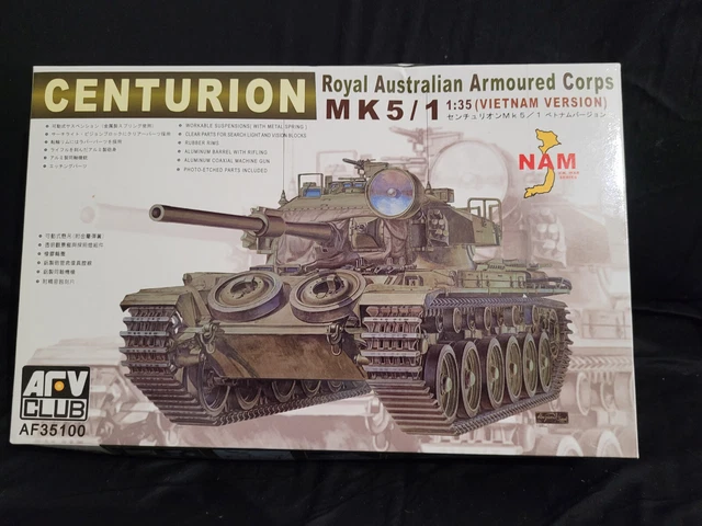 AFV CLUB 35100 Australian Centurion Mk. 5/1 Vietnam Version 1/35 EUR 28,50 - PicClick DE
