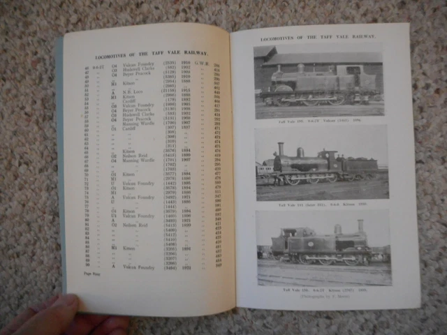 LOCOMOTIVES OF THE Taff Vale Railway Types Building Dates Photos ...