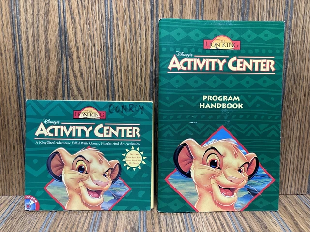 DISNEY'S THE LION King Activity Center (Windows/Mac, 1995) w/ Program ...