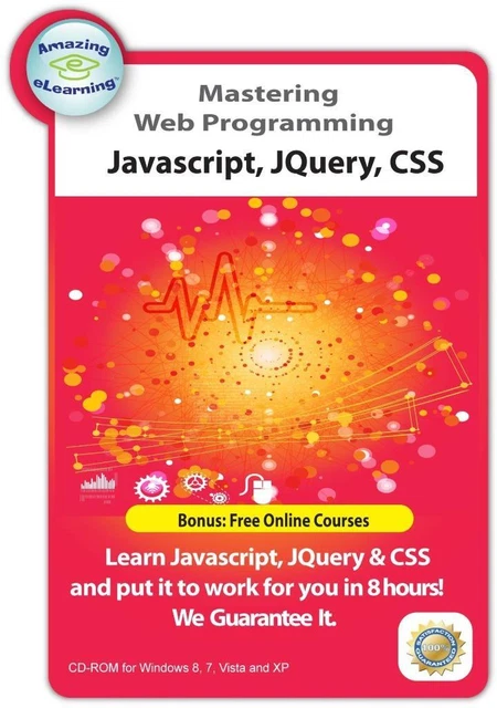 LEARN JAVASCRIPT, JQUERY and CSS Web Programming and Style CD Training ...