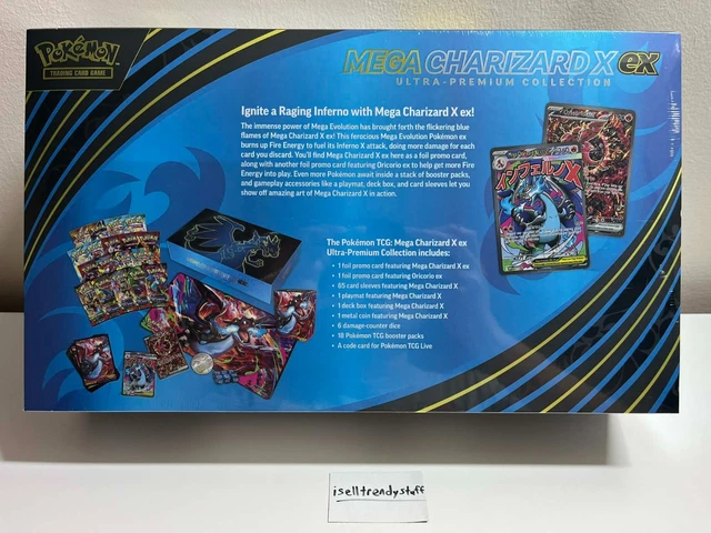 POKEMON MEGA CHARIZARD x EX UPC Ultra-Premium Collection Box Phantasmal ...