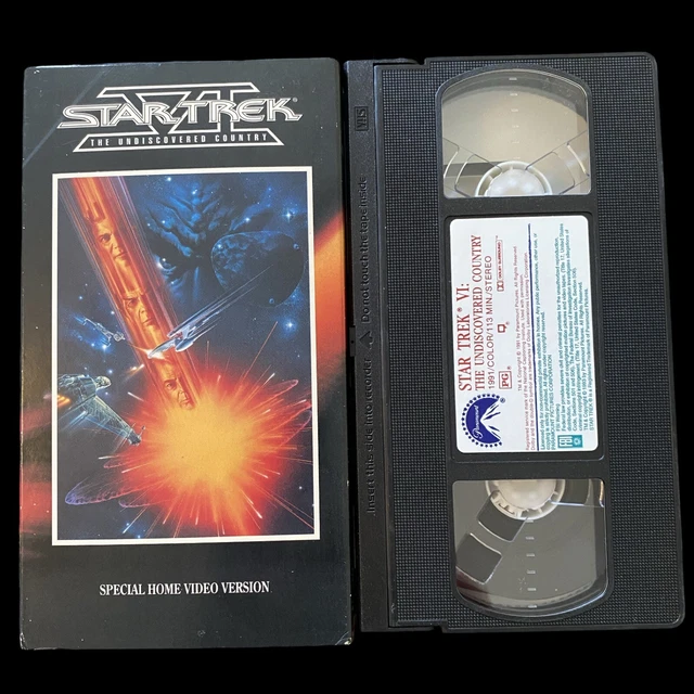 STAR TREK VI: The Undiscovered Country (VHS) Home Video Version. Free ...