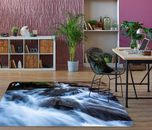 3D WATERFALL ROCKS G1106 Mat Elegant Photo Carpet Rug Honey 2023 $294. ...