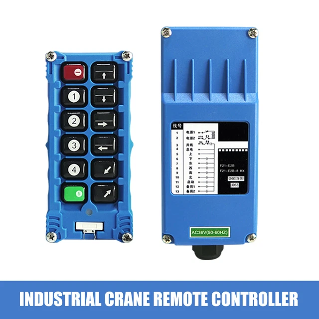 AC 24V-380V INDUSTRIAL Crane Remote Controller Wireless Hoist Lift ...