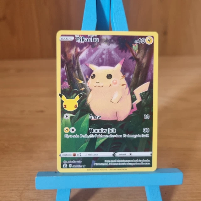 PIKACHU FULL ART Celebrations 25th Anniversary, 005/025 Pokemon Card £3 ...