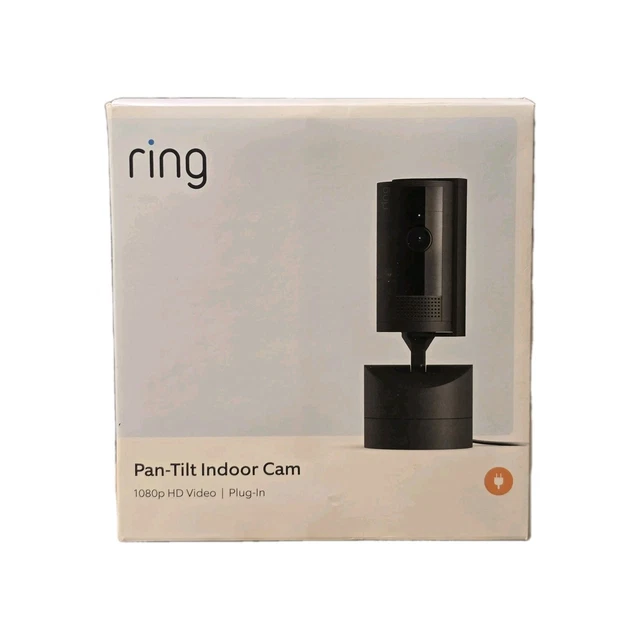 RING 360° HORIZONTAL Pan-Tilt Plug-In 1080p FHD Security Camera Black ...