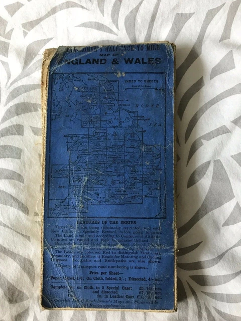 1931 BARTHOLOMEWS REVISED Half Inch Contoured Map England Sheet 25 ...