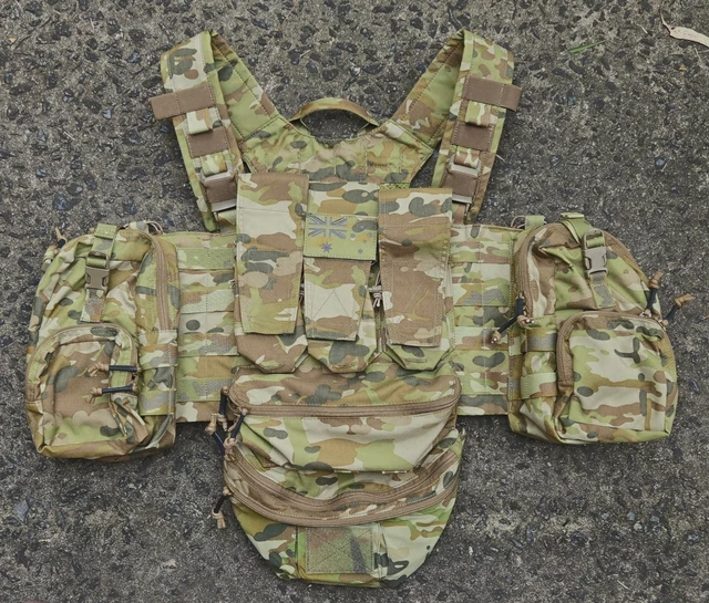 AUSTRALIAN ARMY PLATATAC AMCU TFP Peacekeeper Mk5 Chest Rig w Infrared ...