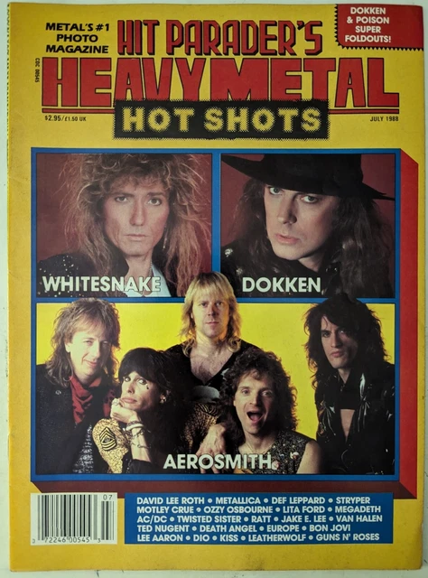 HIT PARADER MAGAZINE Hot Shots July 1988 Metallica, Motley Crue ...