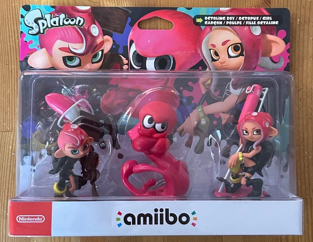 AMIIBO FIGUR SPLATOON 3 Triple Set Octoling Boy - Octopus - Girl - Nintendo EUR 37,99 - PicClick DE