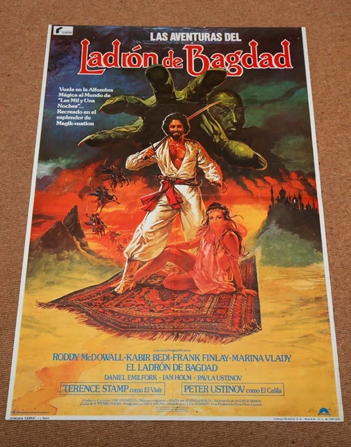 THIEF OF BAGHDAD Vintage Movie Poster RODDY MCDOWALL TERENCE STAMP ...
