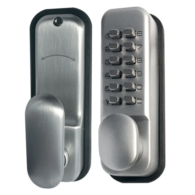 DIGITAL PUSH BUTTON Mechanical Door Lock with Key less Combination Code ...