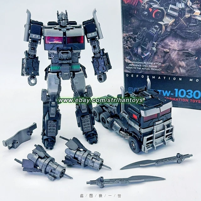 FIGURINE ARTICULÉE NOIRE neuve BAIWEI TW1030C Autobot OP Leader KO ...