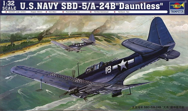 TRUMPETER 02243 - 1:32 SBD-5/A-24B Dauntless US Navy - Neu EUR 66,81 ...