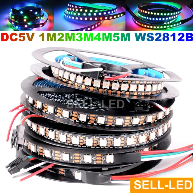 WS2812B LED LIGHTS DC5V WS2812 RGB Led Strip Light Individually ...