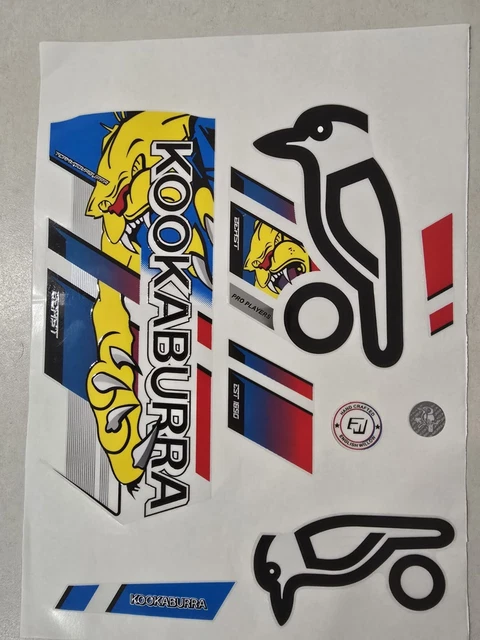 KOOKABURRA BEAST BAT sticker 3d Embossed With Real Chrome Finish $27.99 ...