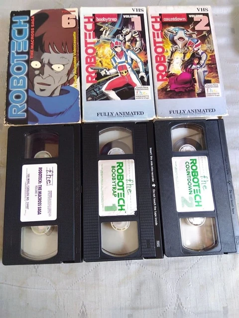 ROBOTECH VHS VOLUME 1, Volume 2, Volume 6 Set Japanese name: Macross £ ...