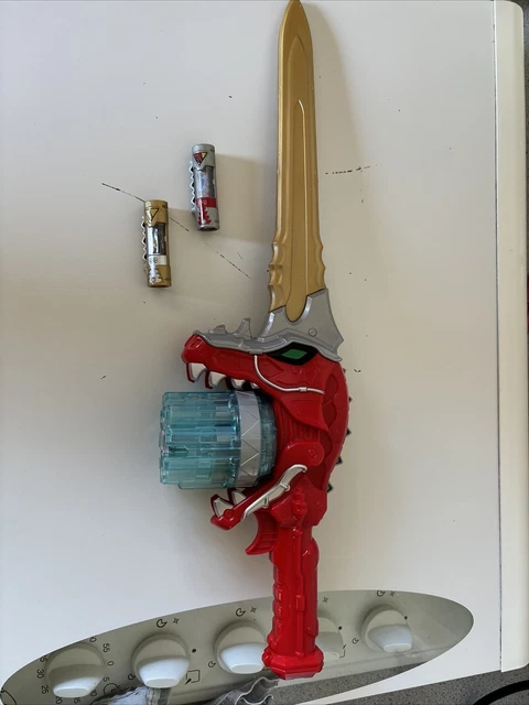 POWER RANGERS DINO Charge Red T-Rex Dino Super Drive Saber Sword £12.39 ...