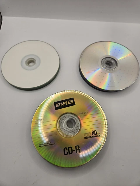 MIXED STAPLES CD-R Blank Discs 700MB 80 Minutes Recordable Disc 33 ...