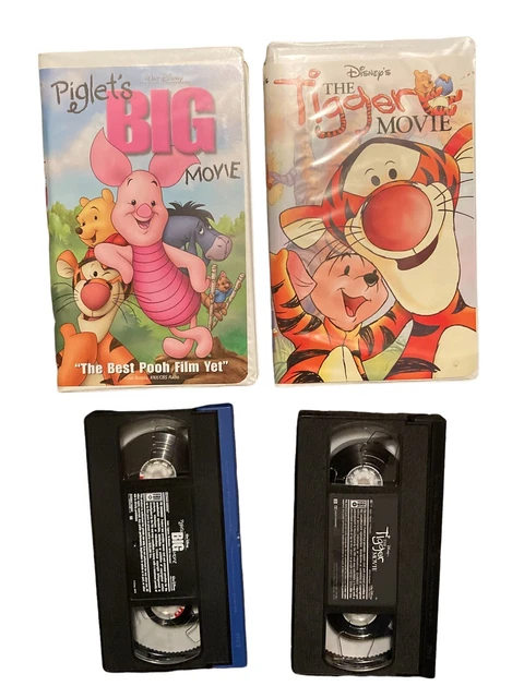 DISNEY VHS MOVIE Lot- Piglet Big Movie & The Tigger Movie $15.89 ...