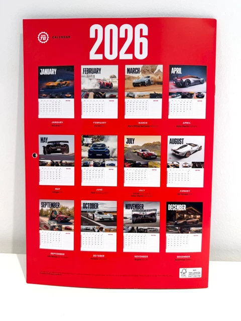 OFFICIAL TOP GEAR Calendar 2026 £5.45 - PicClick UK