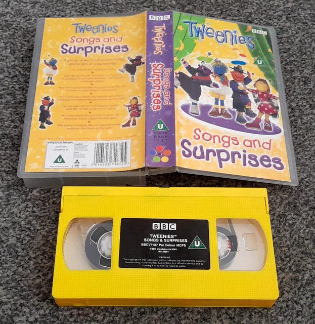 TWEENIES SONGS AND Surprises Bbc Video Bella Fizz Pal Vhs Video Kids ...