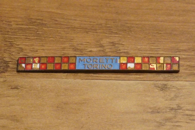 BADGE STEMMA LOGO scritta emblema auto Fiat Moretti Torino EUR 82,00 ...