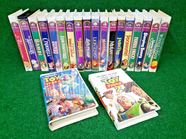 20 VHS DISNEY Lot of Rare Classics Masterpiece Collection + Toy Story I ...