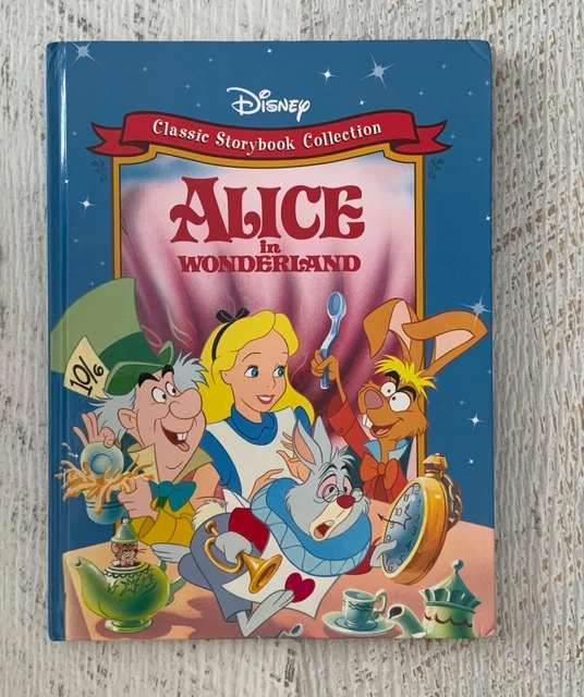 Alice In Wonderland Walt Disney Hardcover Classic Story Book 21 90