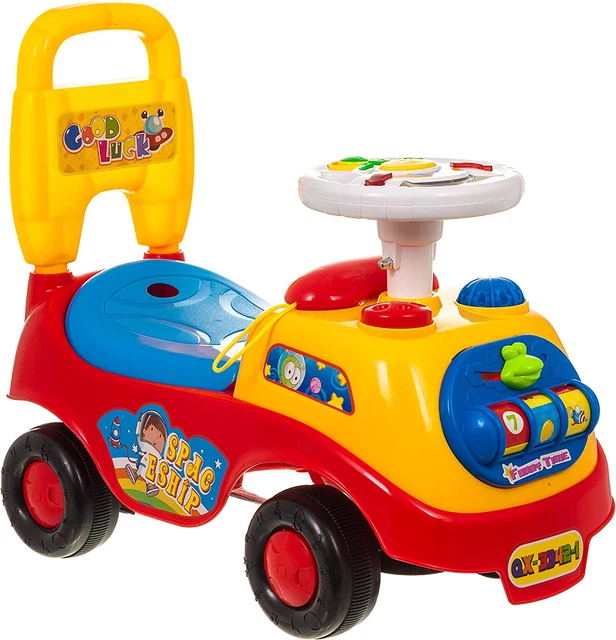 MY FIRST RIDE on and Push along Buggy Car Colourful First Steps Toddler ...