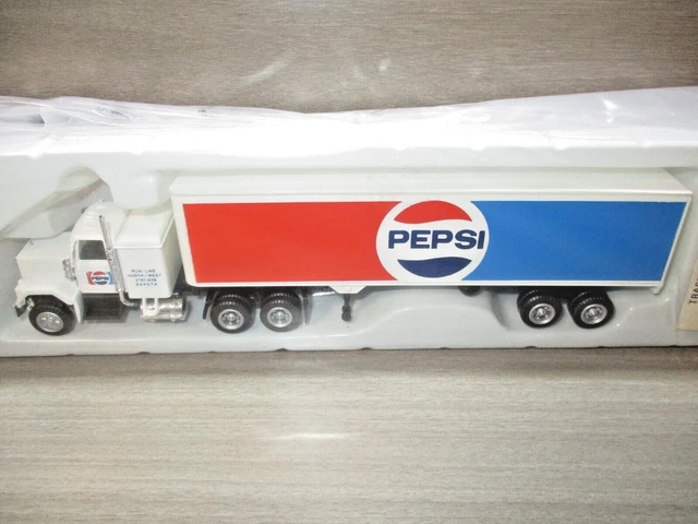 1:87 HO SCALE Con-Cor Pepsi Truck Tractor Trailer Semi Herpa Diecast ...