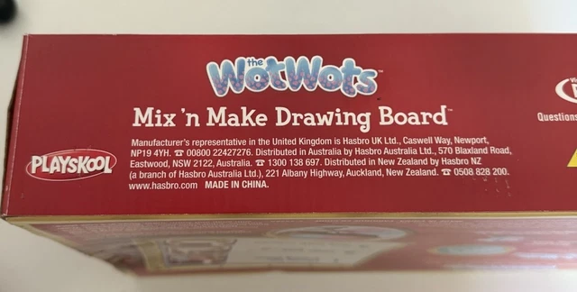 THE WOT WOTS Mix n Make Drawing Board Playskool Hasbro Crayon Rub Hand ...
