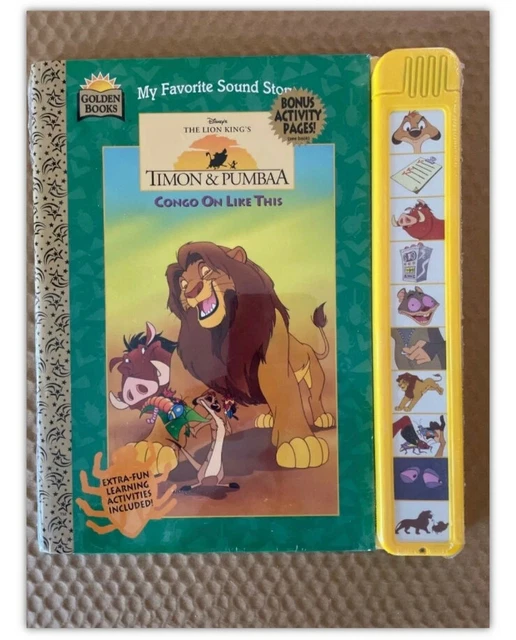DISNEY TIMON & Pumbaa Jungle Book (My favorite sound story book) Brand ...