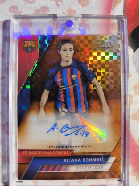 2022/23 TOPPS CHROME FC Barcelona Aitana Bonmatí Auto /25 #AU-AB EUR ...