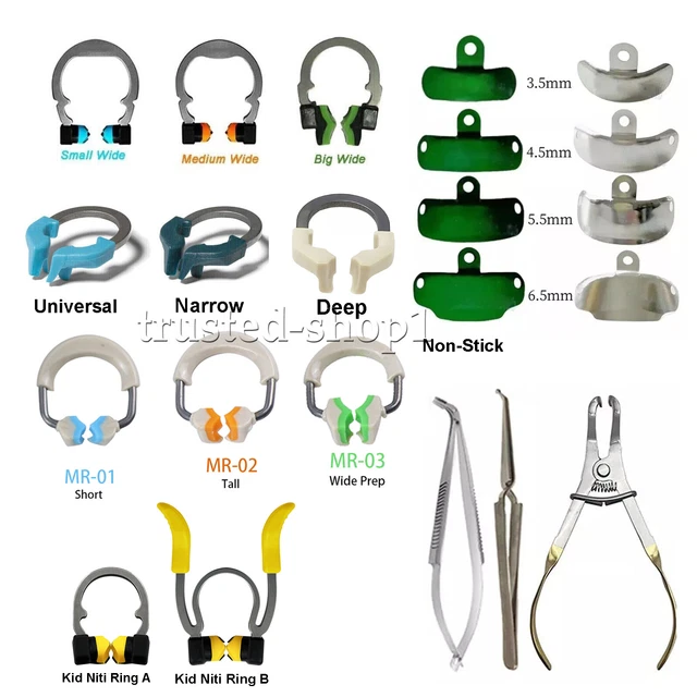 DENTAL SECTIONAL MATRIX System Matrix Bands Clamp Ring Pliers Fit ...