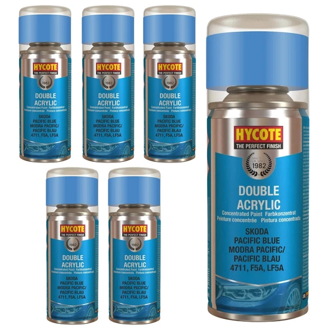 HYCOTE COLOUR SPRAY Paint XDSK402 SKODA Pacific Blue 150ml x6 £23.99 ...