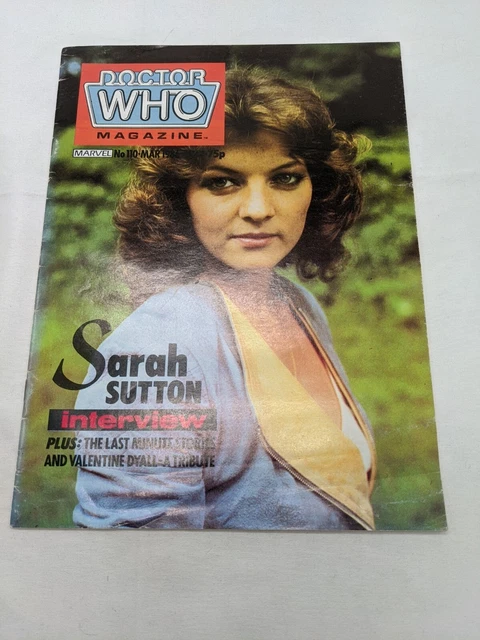 DOCTOR WHO MAGAZINE Issue 110 Mar 1986 Sarah Sutton £8.63 - PicClick UK