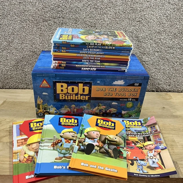BOB THE BUILDER Limited Edition 10 DVD Tool Box Set 2010 plus 3 books £ ...