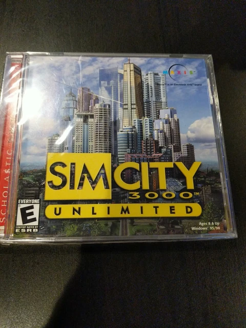 SIMCITY 3000 (PC Windows 1998) CD-ROM EA Games Urban NEW SEALED Sim ...
