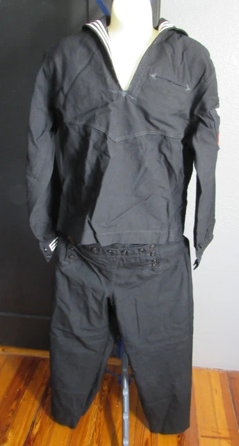VINTAGE US NAVY Dress Blue Wool Uniform Crackerjack 13 Button Pants ...