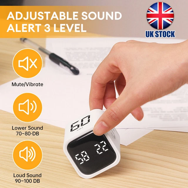 Digital Cube Timer Gravity Sensor Flip Timer 5 10 30 60min And Custom Countdown Uk £16 39