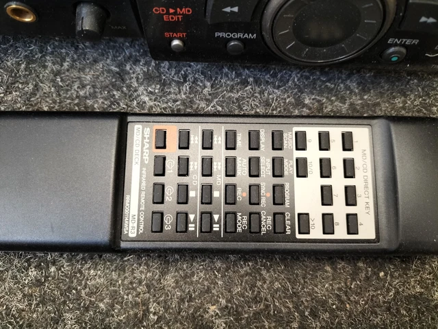 SHARP MD-R3 MD/CD Deck - 3 CD Player & Minidisc Player/Recorder +Remote ...
