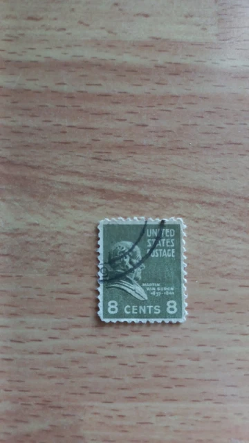 FRANCOBOLLO UNITED STATES Postage 8 Cent Martin Van Buren 1837-1841 EUR ...