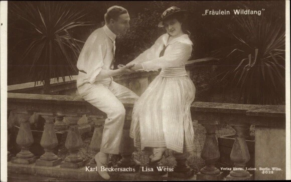AK SCHAUSPIELER KARL Beckersachs, Schauspielerin Lisa Weise ...