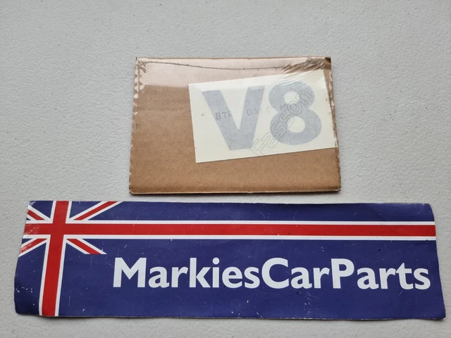 LAND ROVER DEFENDER V8 Decal Wing Badge 90 110 Genuine New 1987-2006 ...