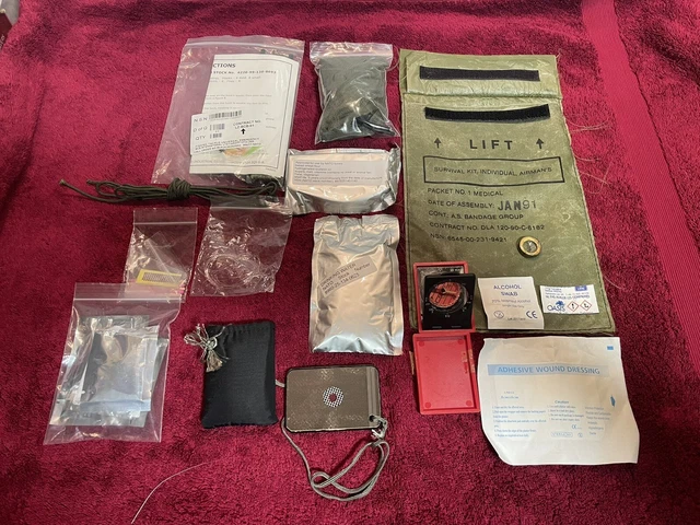 SAS AIRCREW SURVIVAL Kit pouch and content £39.50 - PicClick UK