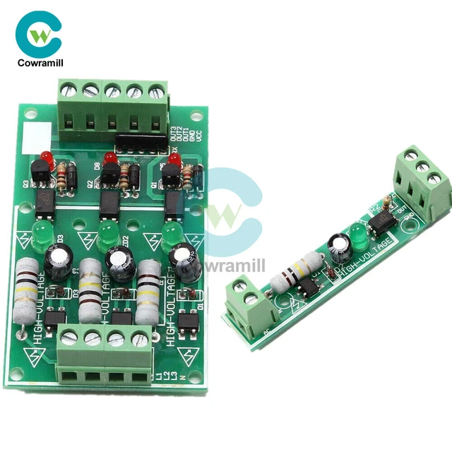 1/3 CHANNEL BIT AC 220V Optocoupler Isolation Module Board Adaptive For ...
