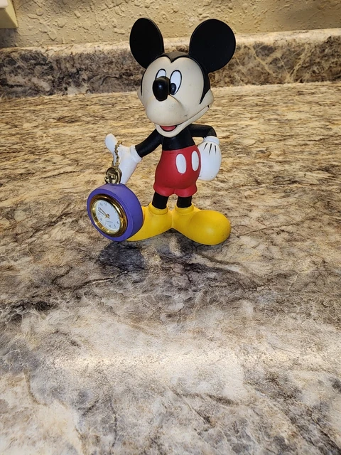 DISNEY-VERICHRON &COLLECTIBLE TIMEPIECE& Mickey Mouse Table Top Clock ...